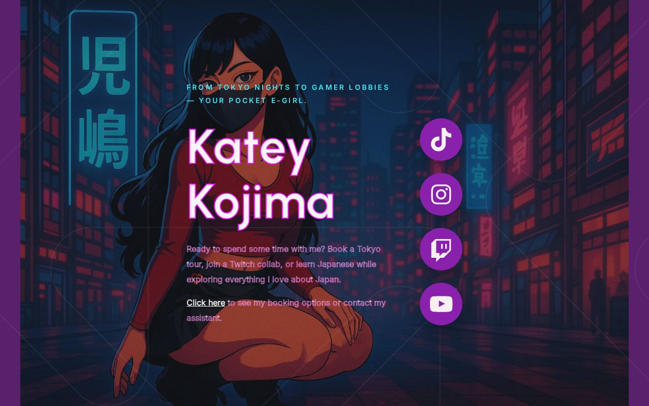 Katey Kojima | Explore Tokyo, Learn Japanese & Live on Twitch